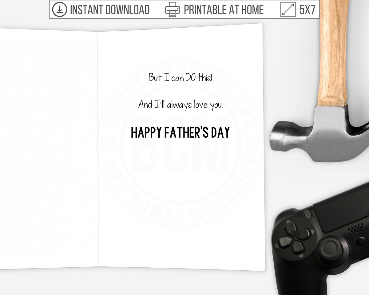 Printable Finding Nemo Father's Day Card – Bright Color Mom Shop