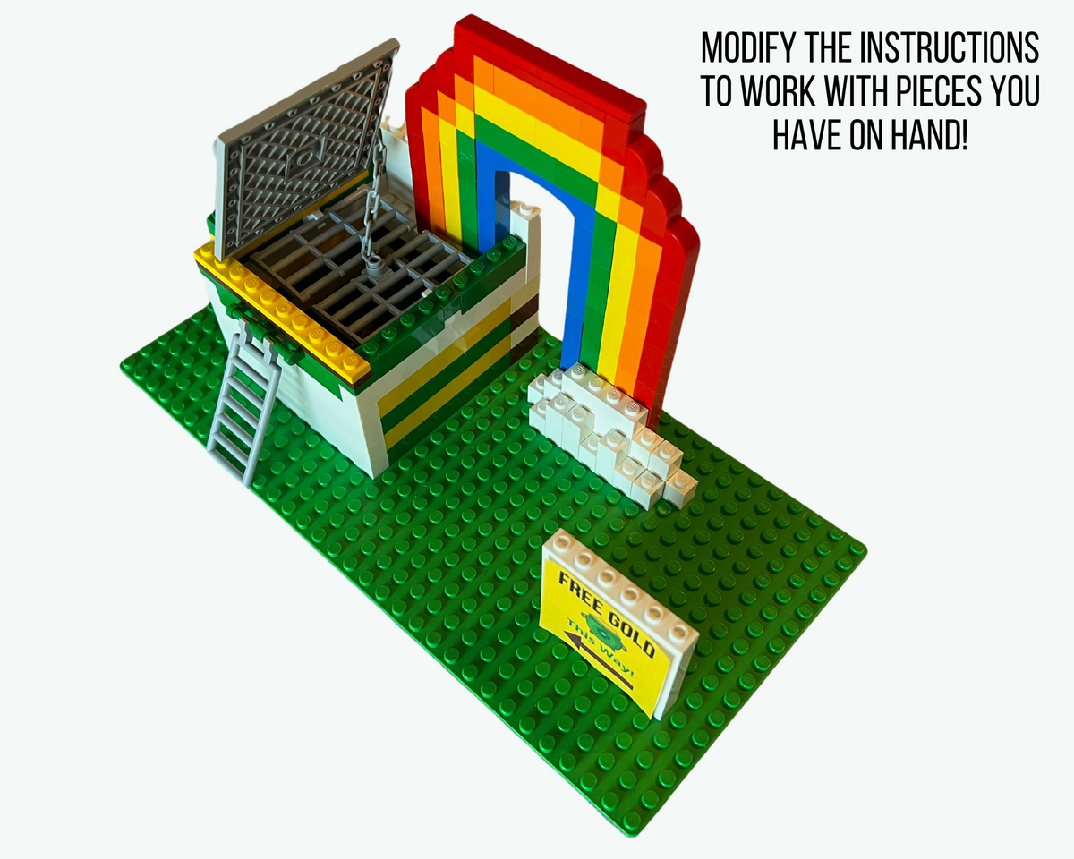 LEGO® Leprechaun Trap Instructions – Bright Color Mom Shop